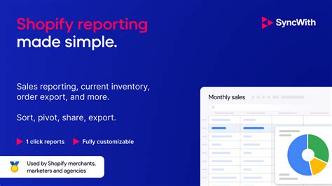 Reports And Export By Syncwith Shopify Reporting Sales Inventory Order Export Analytics