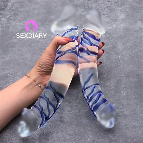 Silky Smooth Double Ended Glass Dildo Great Weight Easy Clean High