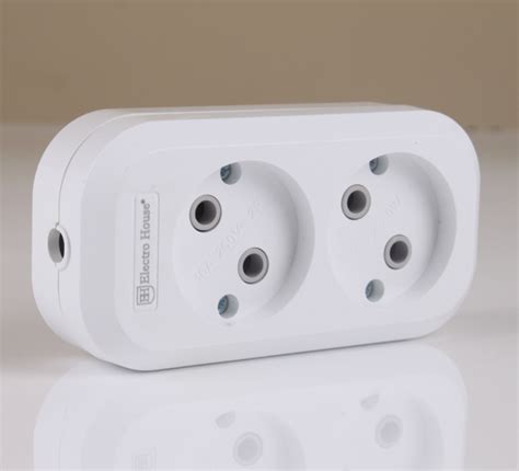 extension socket 2 way without grounding eu standard without cable