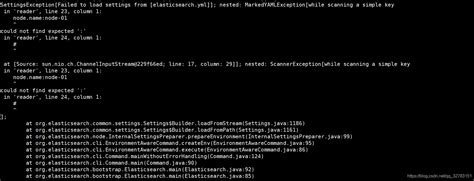 Elasticsearch 常见问题。failed To Load Settings From Elasticsearchyml Csdn博客