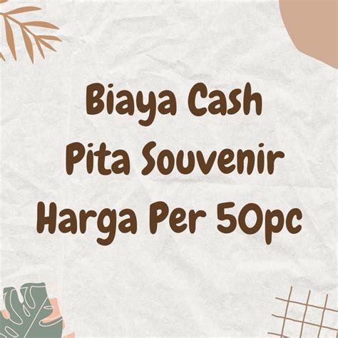 Jual Biaya Charge Pembuatan Pita Souvenir Shopee Indonesia