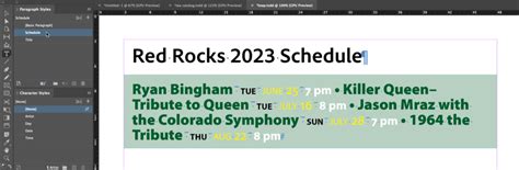 Adobe Indesign Repeat Nested Styles Rocky Mountain Training