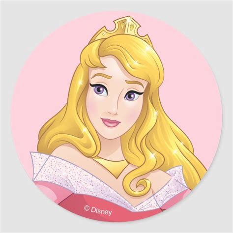 Sleeping Beauty Princesses Rule Classic Round Sticker Affiliate