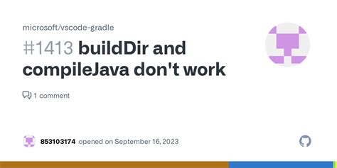 BuildDir And CompileJava Don T Work Issue Microsoft Vscode Gradle GitHub