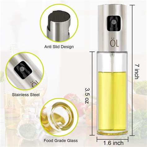 100ml Professional Food Grade Glass Edible Oil Spray Bottle Price In