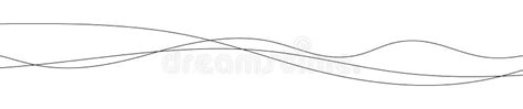 Thin Curved Wavy Lines Stock Illustration Illustration Of Abstract 342722374