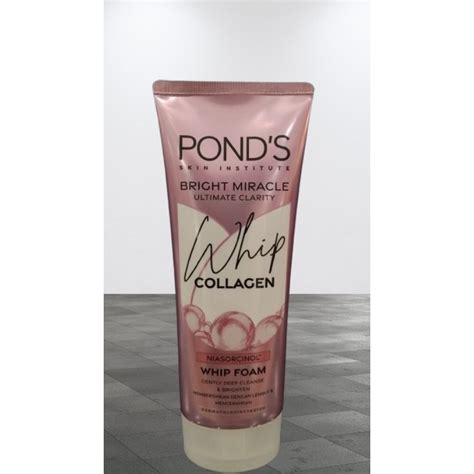 Jual Ponds Bright Mricale Uc Whip Collagen Facial Foam 100 Ml Shopee