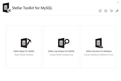 Stellar Toolkit For Mysql 9 Windows Toolkit En User Interface