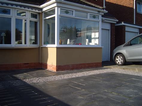 Brick Effect Coloured Render Artisan Plastering