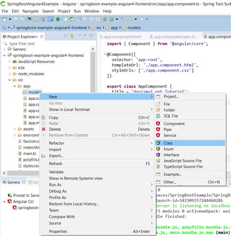 creare una web application con spring boot mongodb angular 4 e