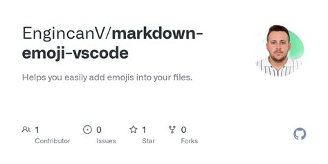 github engincanv markdown emoji vscode helps you easily add emojis