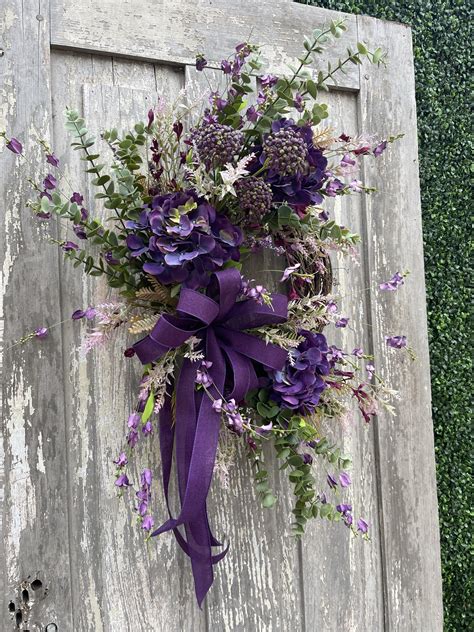 Lavender Hydrangea Wreath