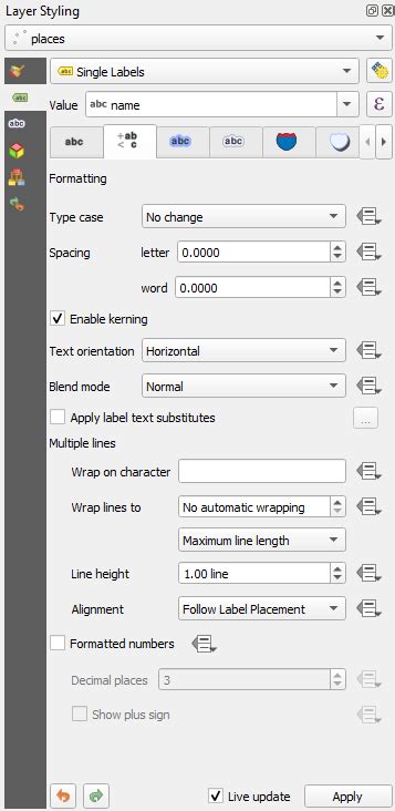 Lesson Labels QGIS Documentation Documentation