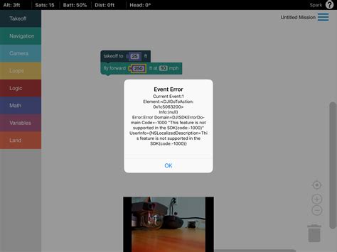 Error Loading Mission With Sdk And Spark Issue Dji Sdk Mobile Sdk Ios Github