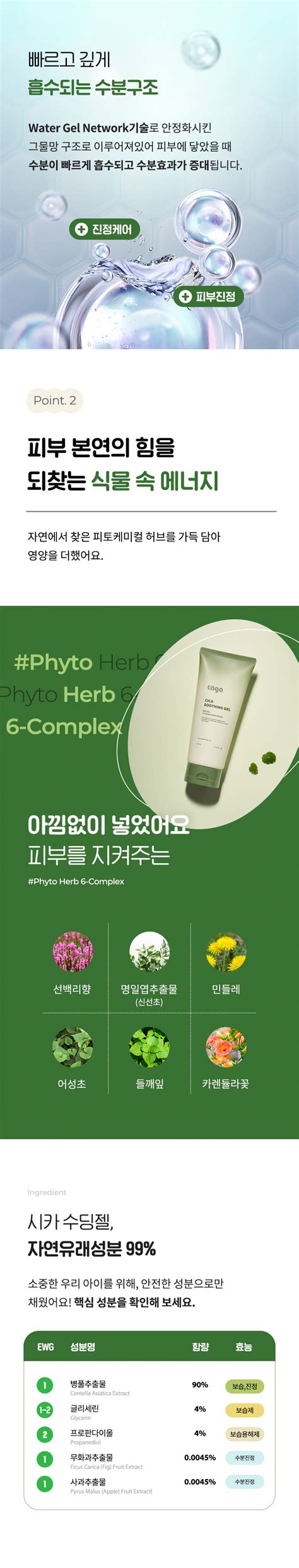 타가 비건 데일리 수분케어 시카수딩젤 200ml Eternal Journey