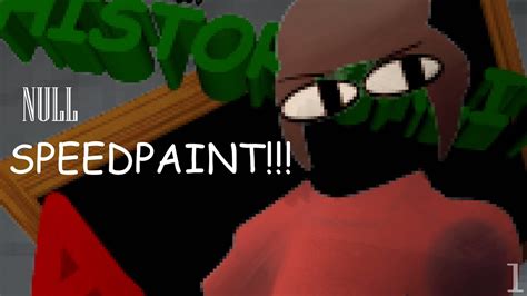 NULL FAN ART SPEEDPAINT Baldis Basics Remastered YouTube