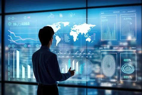 Premium Ai Image This Image Depicts A Person Using A Futuristic Hud Headup Display Interface