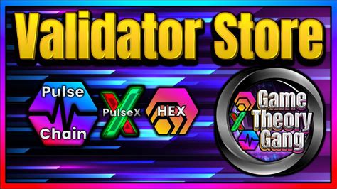 pulsechain validator store game theory gang 58 davidfeder youtube