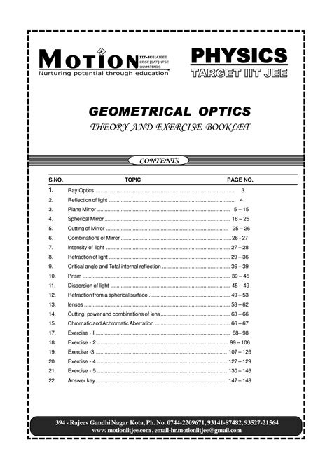 Solution Geometrical Optics Rectilinear Propagation Of Light