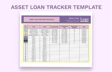 Asset Tracking Templates In Excel To Download