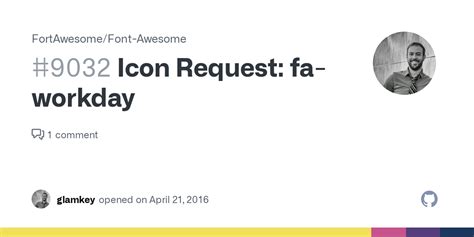 Icon Request Fa Workday · Issue 9032 · Fortawesomefont Awesome · Github