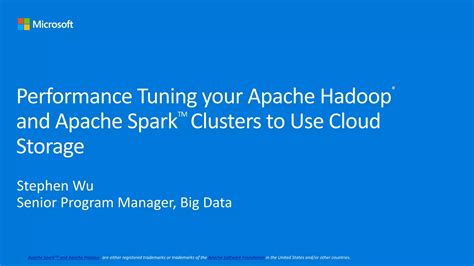 performance tuning your hadoop spark clusters to use cloud storage ppt
