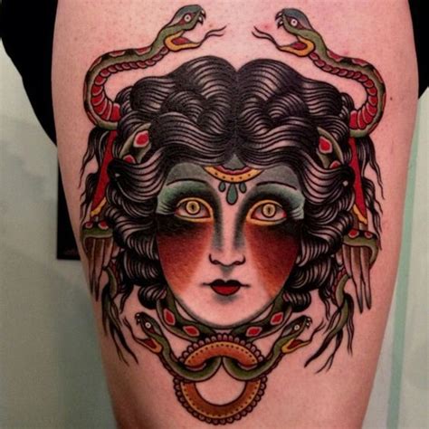 Traditional Tattoo Funs Here Ideas For Traditional Medusa Tattoo