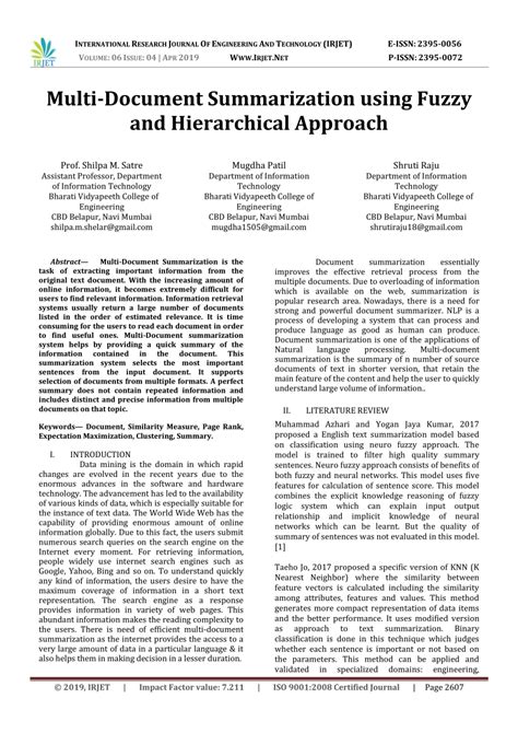 Pdf International Research Journal Of Engineering And Technology Irjet