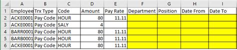 Copy Paste Payroll Transactions From Excel Microsoft Dynamics Gp