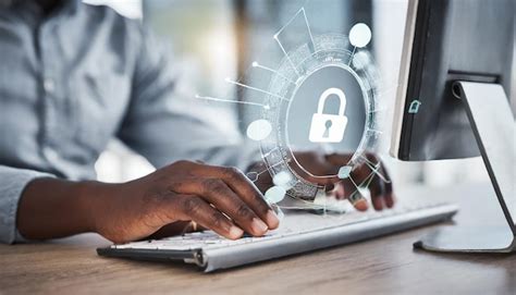 Premium Ai Image Closeup Man Hands Cyber Security System Data