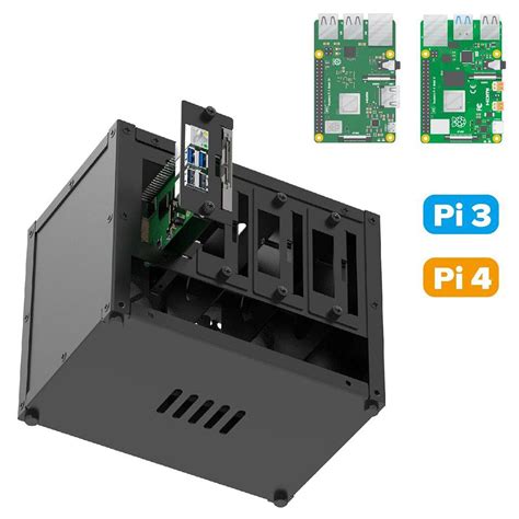 Upgraded Complete Enclosure For Raspberry Pi Clusters [discontinued] The Pi Hut