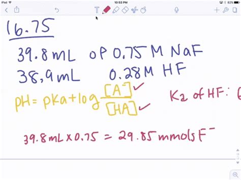 SOLVED: A certain buffer solution is 3 M in HF and 2 M in NaF ...