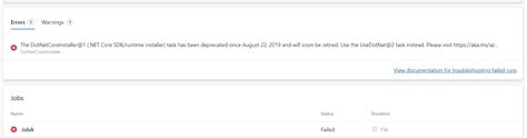 Azure Pipelines Deprecated Tasks Retirement Schedule