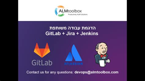 דמו שימוש ב gitlab jira jenkins almtoolbox בלוג חדשותalmtoolbox
