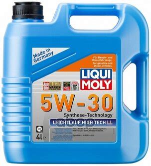 Характеристики модели Liqui moly Liquimoly 5w30 Leichtlauf High Tech Ll ...