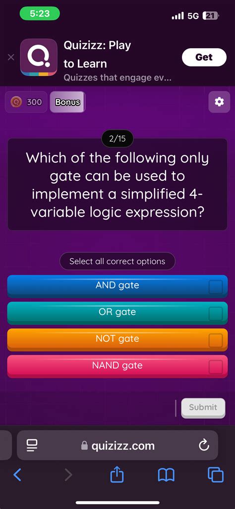 which of the following only gate can be used to implement a simplified
