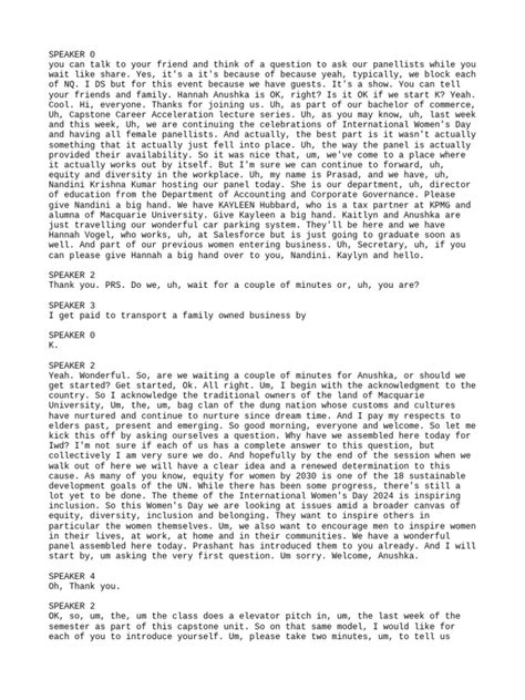 Mqbs3010 Fhfyr 2024 Lecture 1 01 21ww Macth Transcript Pdf Experience