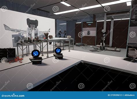 Virtual Reality Simulation With Different Scenarios And Environments To Test A Robot S