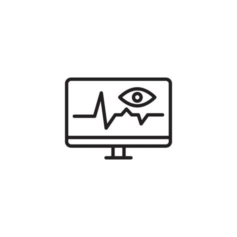 Premium Vector Monitoring Icon Set Computer Dashboard Data Health