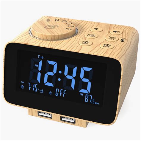 Digital Alarm Clock Radio 3d Model 29 3ds Blend C4d Fbx Max Ma Digital Alarm Clock Radio 3d Model 29 3ds Blend C4d Fbx Max Ma