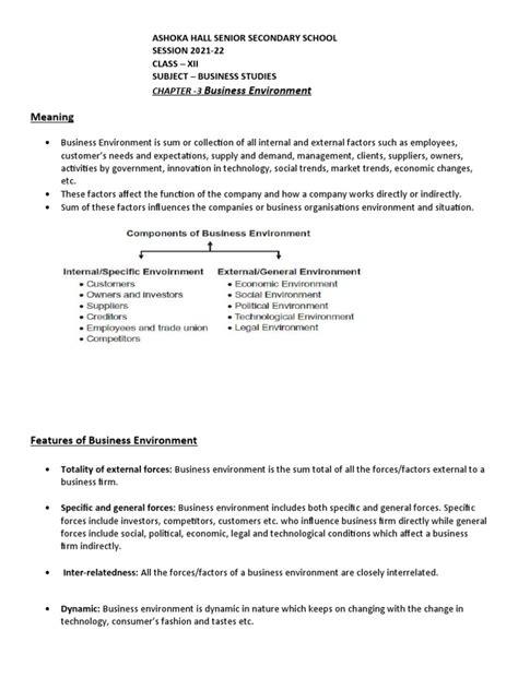 Business Environment Insights Pdf Market Economics Business