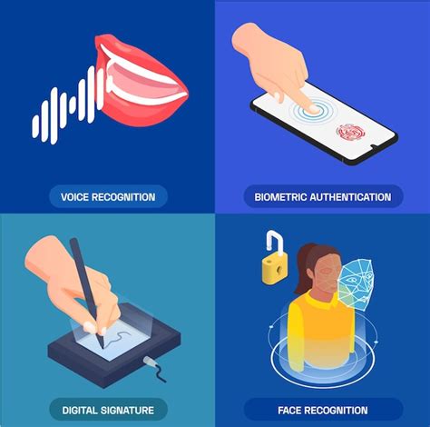 Isometric Biometrics Vectors And Illustrations For Free Download