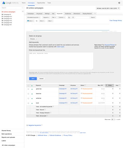 Add Edit Or Remove Your Keywords AdWords Help