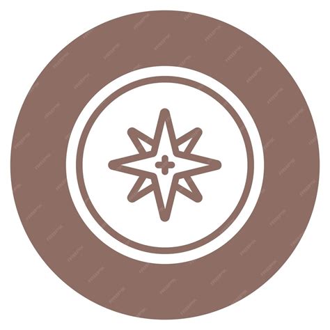 Premium Vector Army Compass Vector Illustration