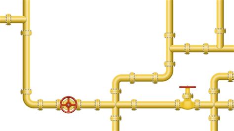 Premium Vector Industrial Background With Pipeline Oil Water Or Gas Pipeline With Fittings And
