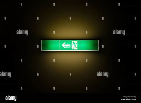 Emergency Exit Sign Stock Photo Alamy