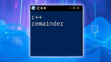 Understanding C Remainder A Simple Guide