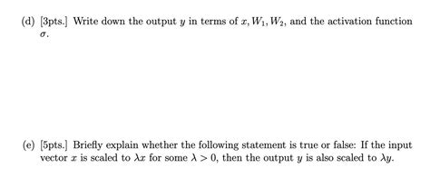 Solved Problem Neural Networks The Following Graph Chegg