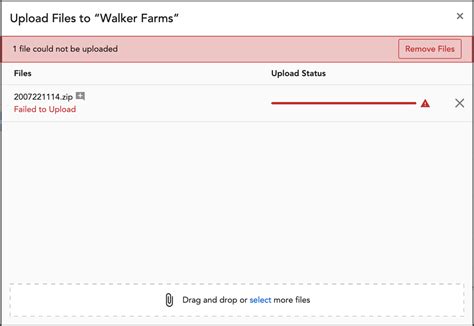 machine data failed to upload to system granular insights