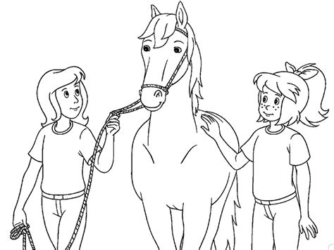 Pferd Bibi Und Tina Zum Ausmalen Kostenlos Malvorlagen Und